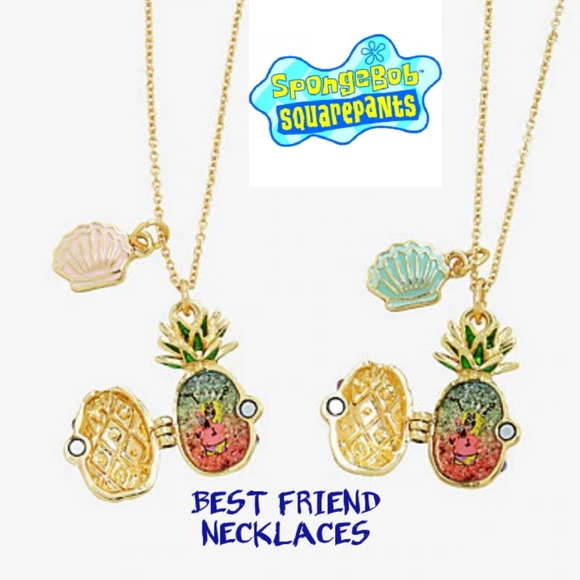 Hot Topic | Jewelry | Spongebob Squarepants Best Friend Necklace Set ...